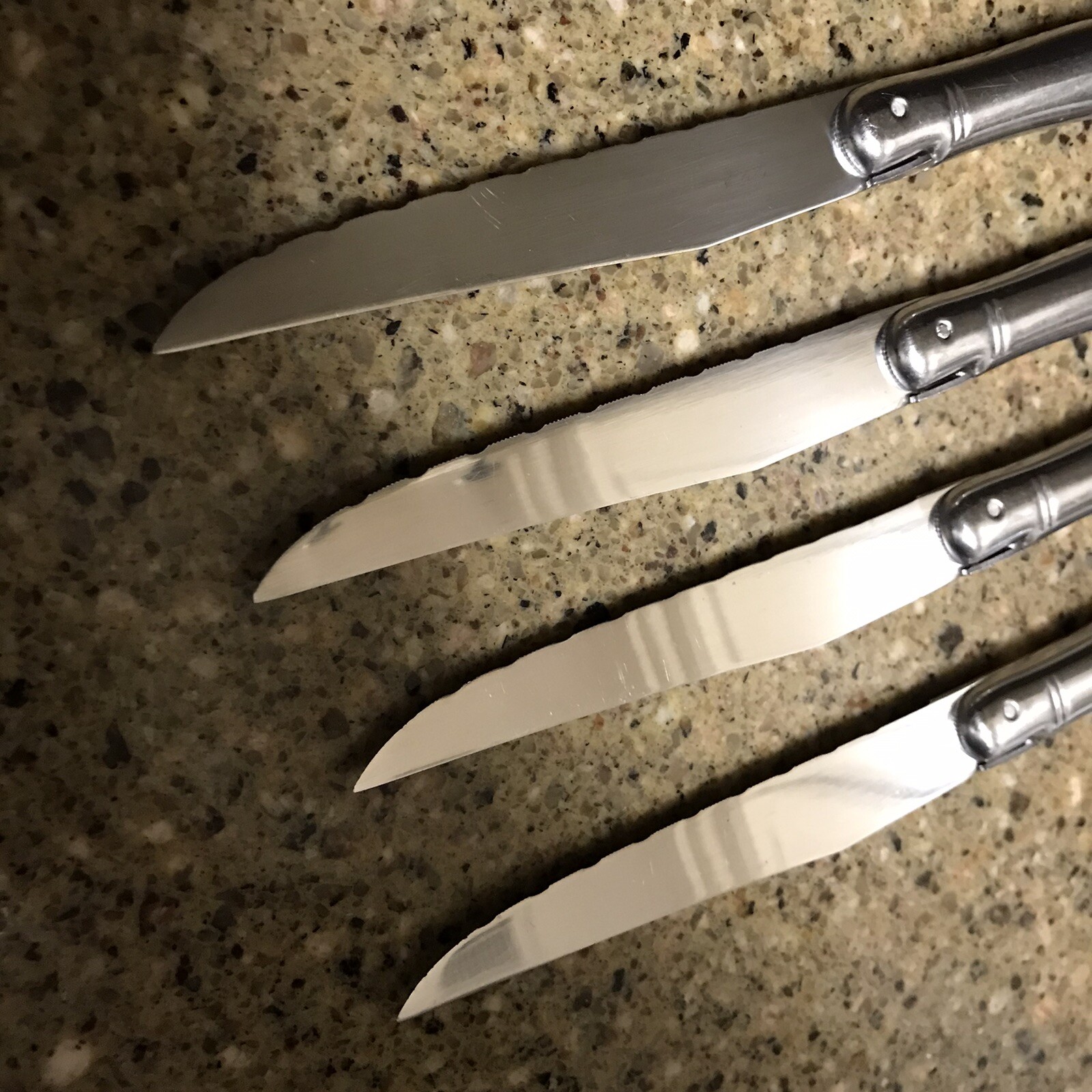 Set (4) Barenthal France Serrated Steak Knives: Stainless Steel Bee Top ...