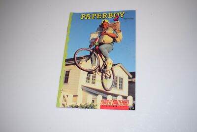 PAPERBOY 2 GENUINE SUPER NINTENDO SNES Instruction Manual (RYM30) | eBay