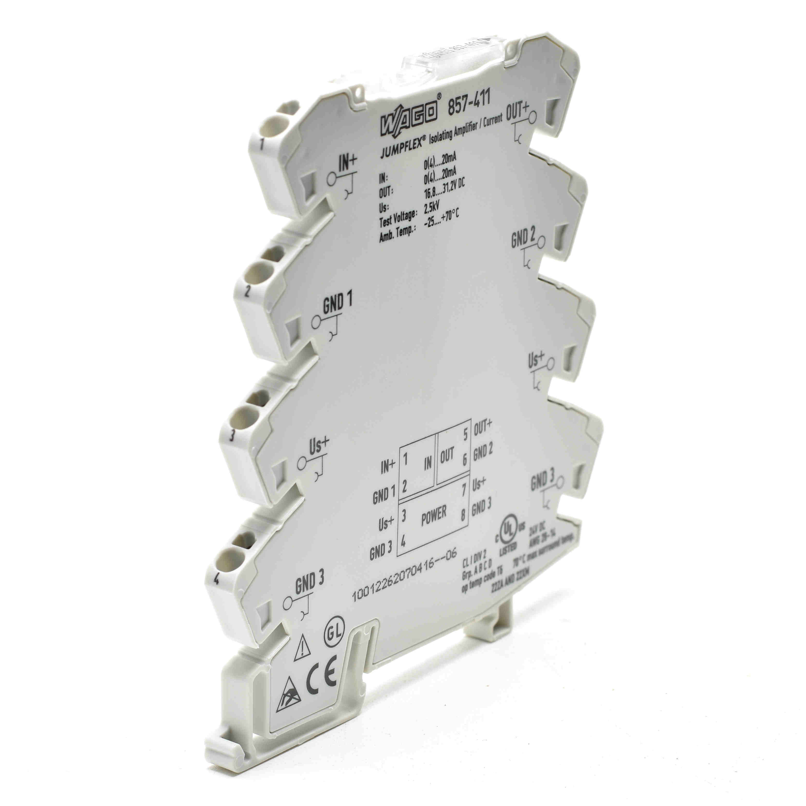 Wago Kontakttechnik Trennverstärker Jumpflex 857-411 08570411 -unsld ...