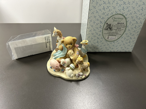 2001 Cherished Teddies BRENNA - boy with blanket & toys 864315 | eBay