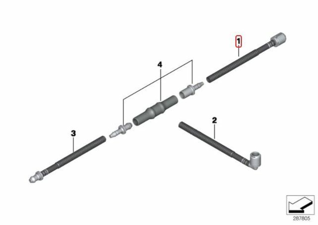 Genuine BMW E70 E70n E71 Liftgate Tailgate Hatch Washer Hose ...