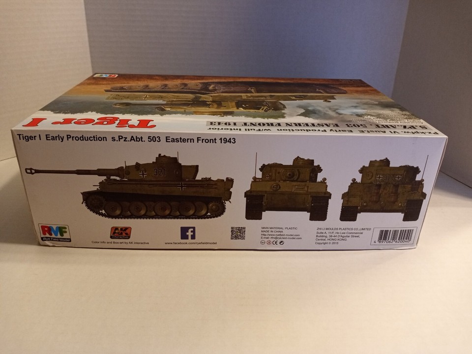 model kit. Tiger 1. RMF model.1/35 scale ALL PARTS SEALED Full Interior ...