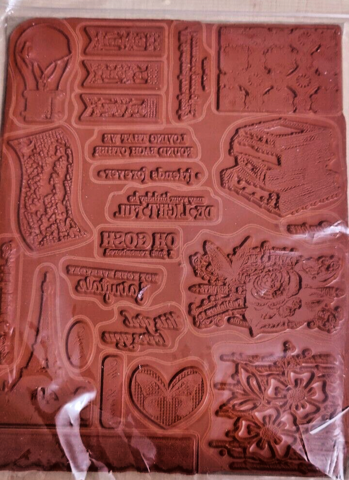 Unity Stamp Company Everyday Fairytale large red rubber cling mounted ...