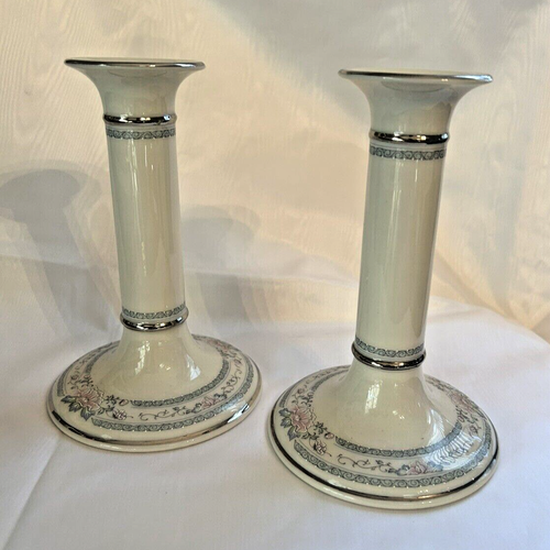 7 in Vintage Lenox set of 2 Candlesticks, Charleston pattern with ...