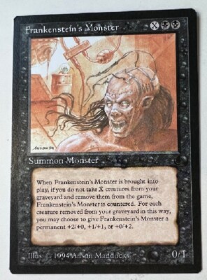 Frankenstein's Monster from Magic the Gathering MTG The Dark, Rare, NM ...