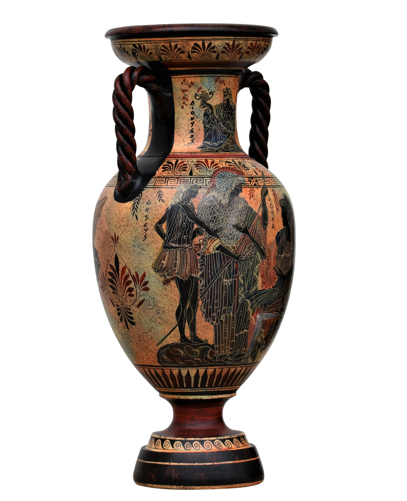 Goddess Athena Theseus and Amphitrite Vase Ancient Greek Pottery ...