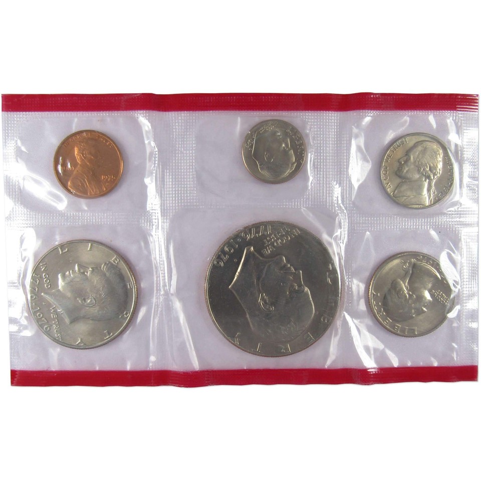 1975 Uncirculated Coin Set U.S Mint Original Government Packaging OGP ...