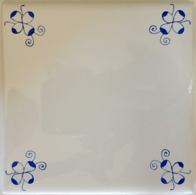 DELFT TILE-BLUE & WHITE KITCHEN BACK SPLASH TILE HISTORIC DUTCH SPIDER ...