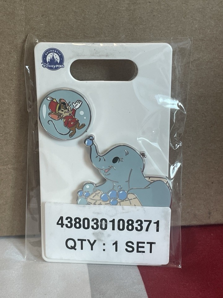 2026 Disney Bath Time Dumbo and Timothy Mouse 2 Pin Set Sold-Out ...