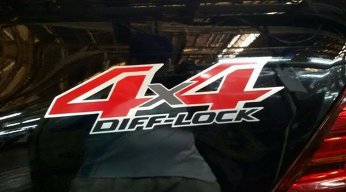 2x DIFF-LOCK 4x4 Sticker Size 35x10cm For 2015 Toyota Hilux Revo | eBay