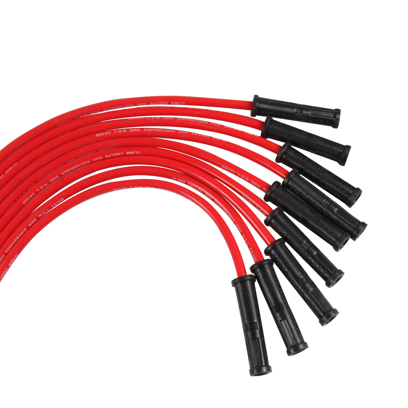 HEI Spark Plug Wires Set 90 to Straight For Chevy BBC SBC 350 383 400 ...