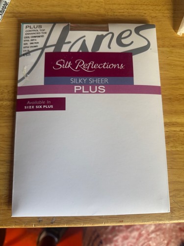 Hanes Silk Reflections Sheer Control Top Enhanced Toe Pantyhose ONE ...