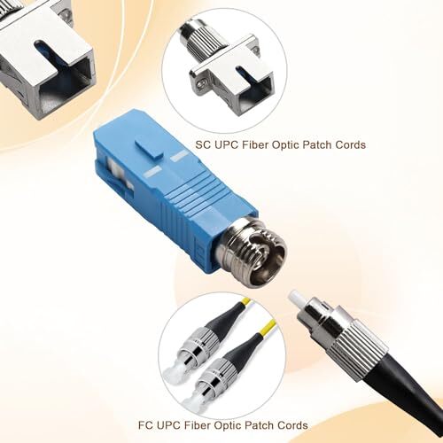 SC Male to FC Female Hybrid Fibre Optic Connector Adapter SM 9/125μm SC ...