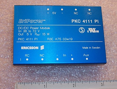 PKC4111PI ERICSSON ERIPOWER LOW PROFILE DC/DC POWER MODULE 48V-IN 5V ...