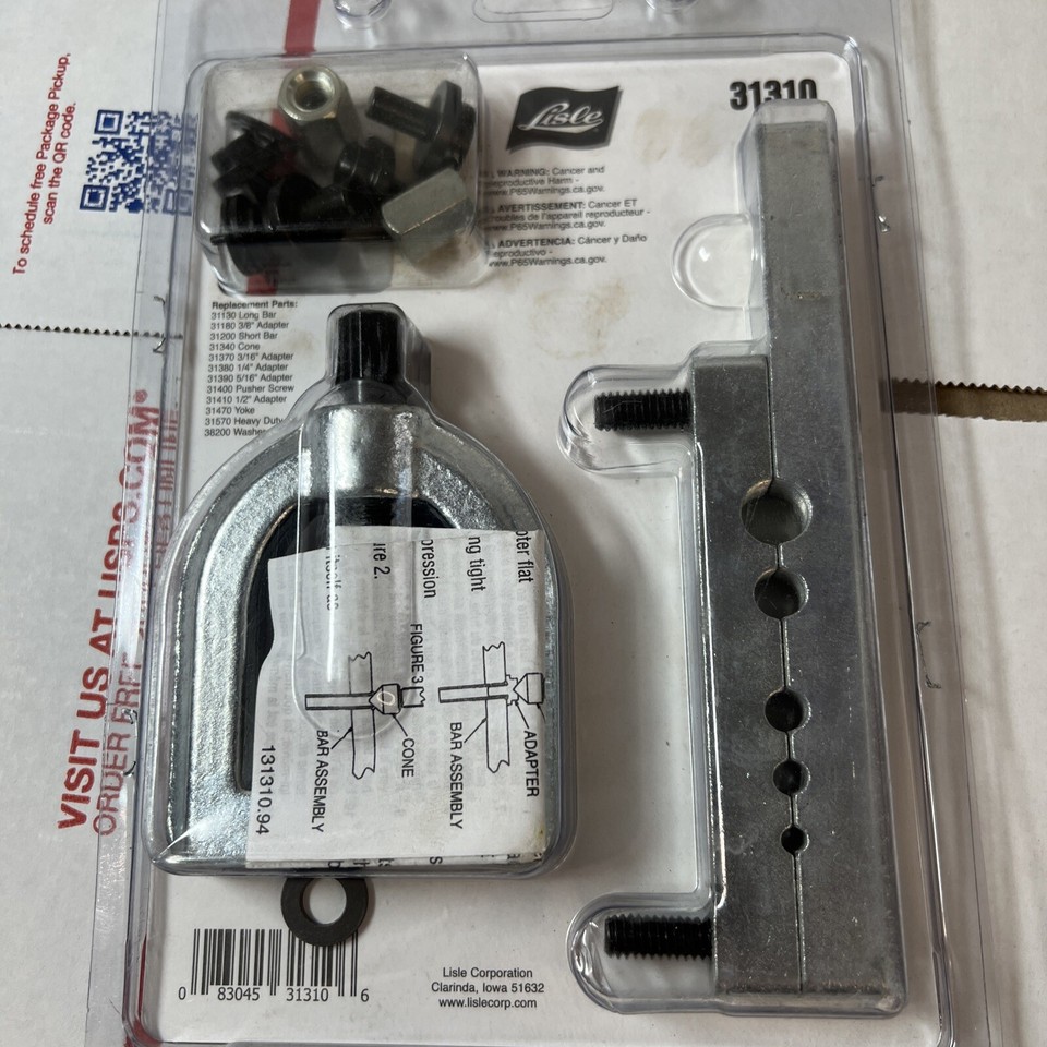 NEW! Lisle Corp Double Flaring Tool Set 31310 - Makes Single & Double ...