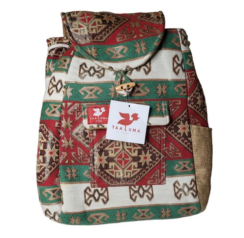 Taaluma Totes Limited Turkey Backpack Green Red White Traditional ...