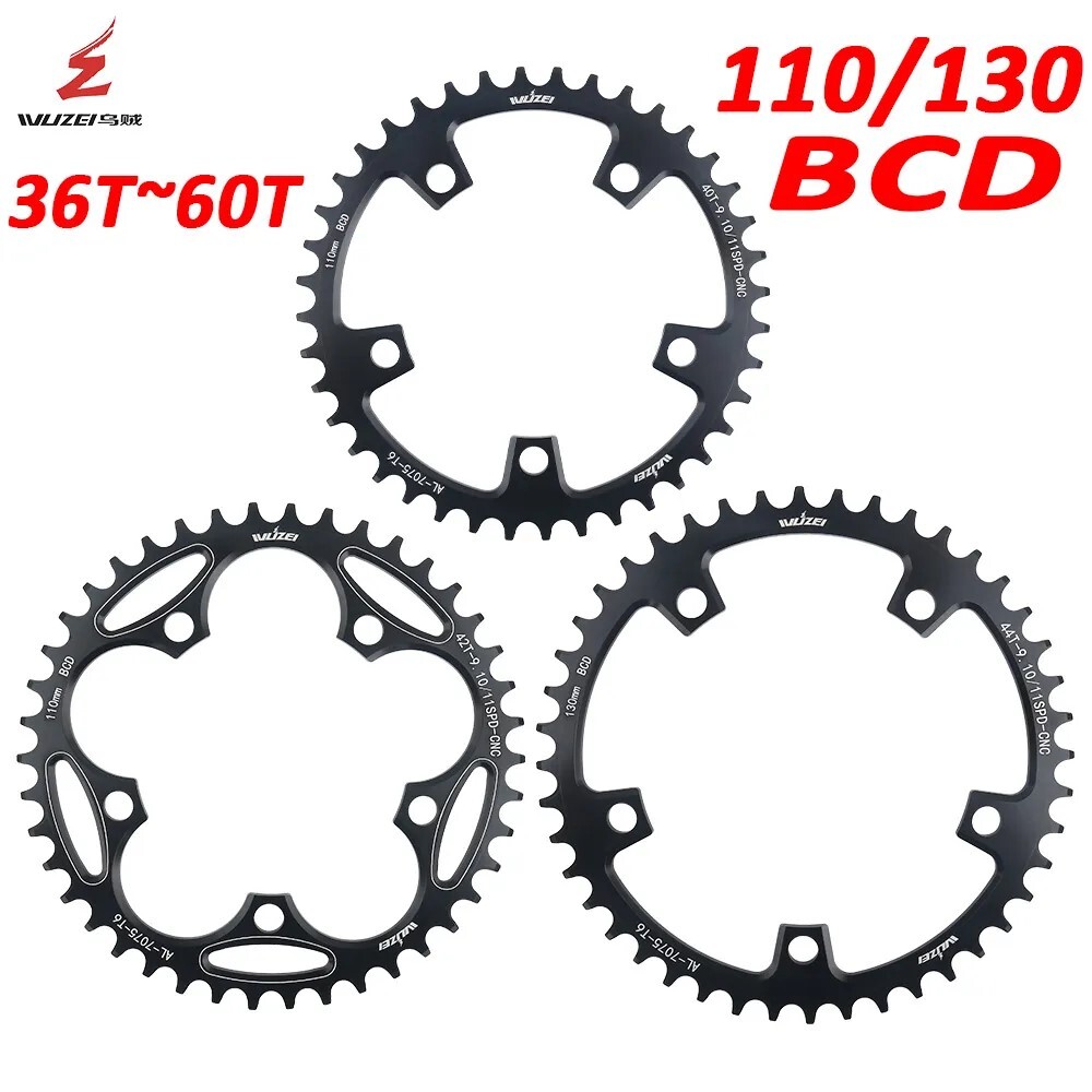 Road Bike Chainring 110 bcd 130 bcd Bicycle Sprocket 36 38 40 42 46 48 ...