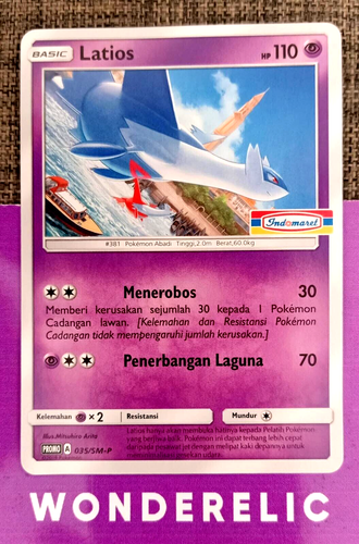 Latios 035/SM-P Promo Indomaret Pokemon Card Indonesia Exclusive TCG ...