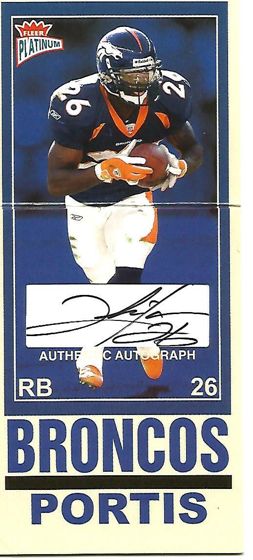 Clinton Portis 2003 Fleer Platinum Big Signs Autograph #083/200 | eBay