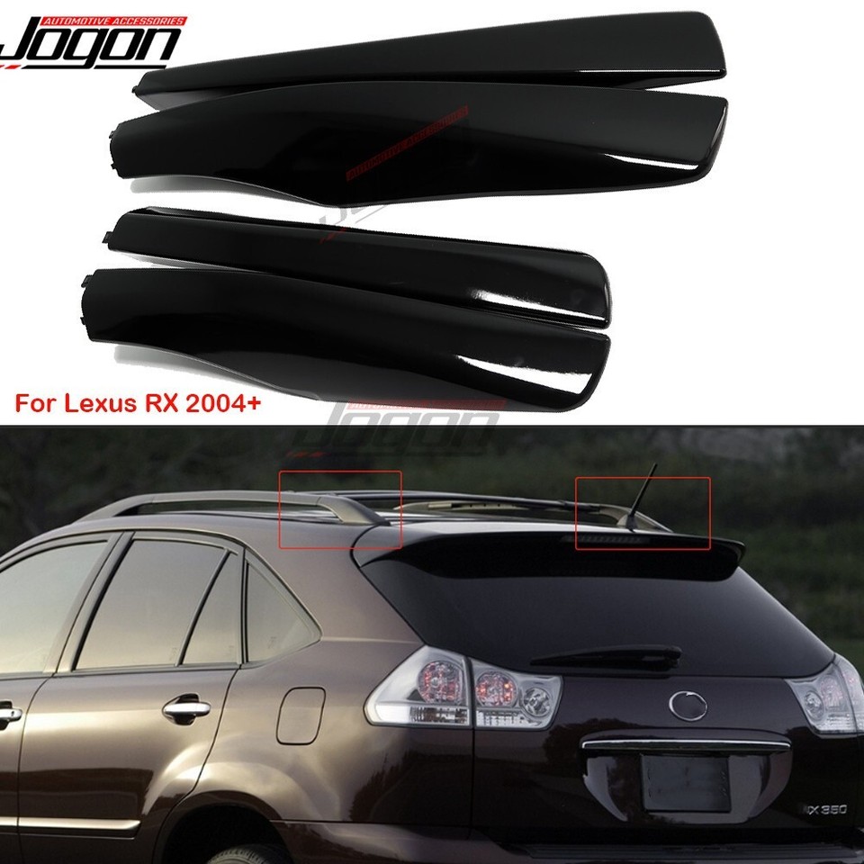 Black Roof Rack Rail End Cover Shell For Lexus RX330 RX350 RX400h 2004 ...