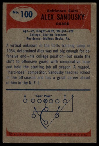 1955 Bowman #100 Alex Sandusky | eBay