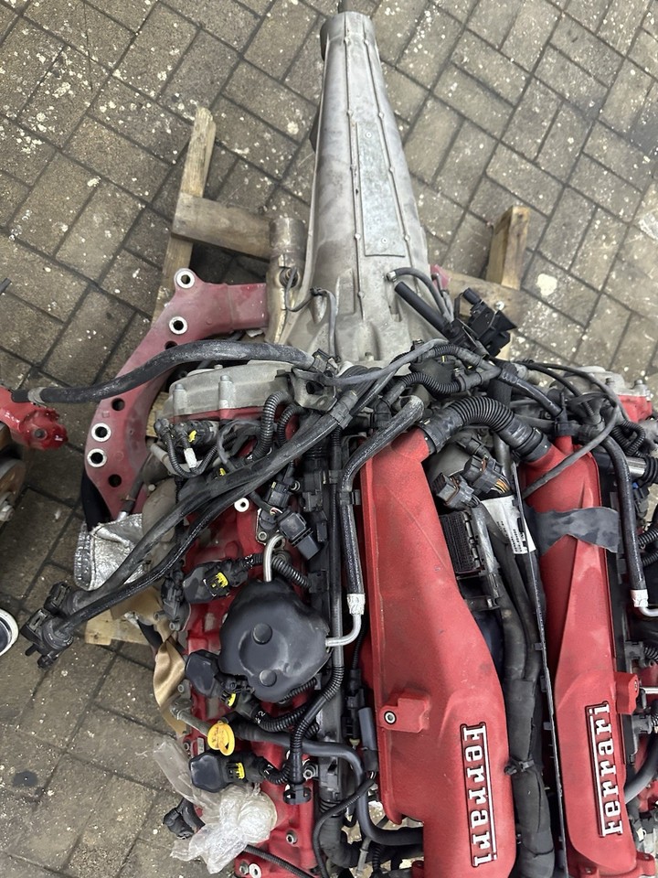 Ferrari F154 3.9L Twin-Turbo V8 Engine – OEM Genuine Ferrari 488 / F8 ...