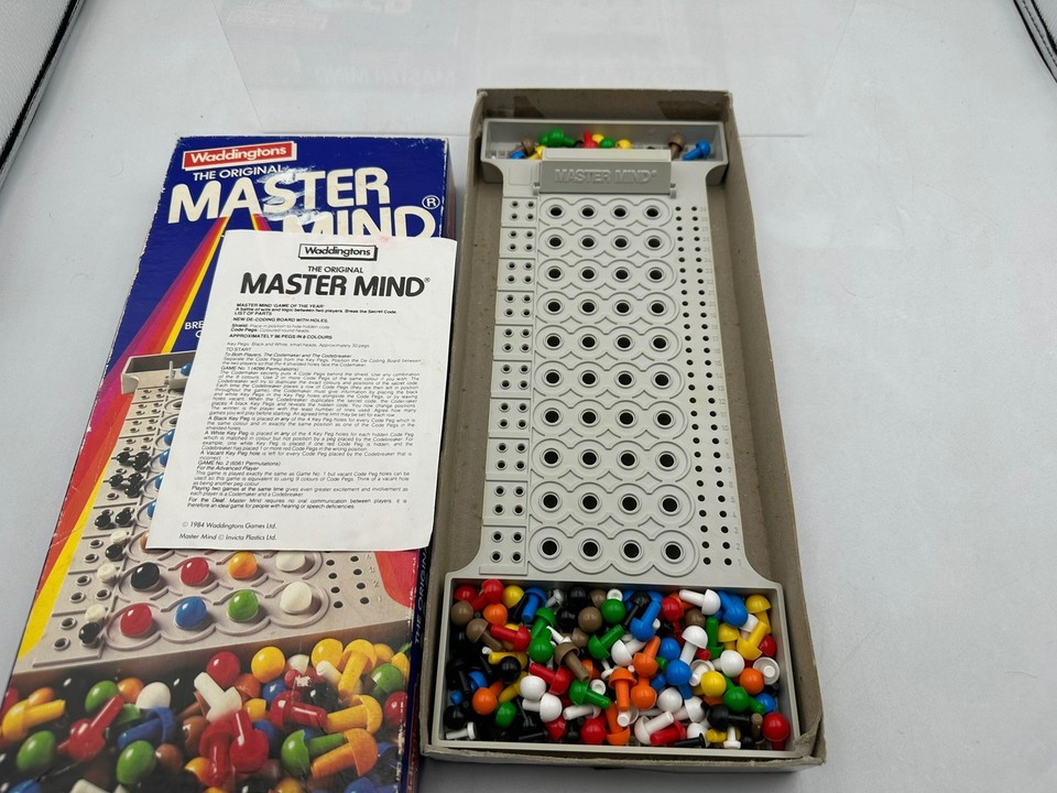 Vintage 1984 Waddingtons MASTERMIND Game The Original Code Breaking ...