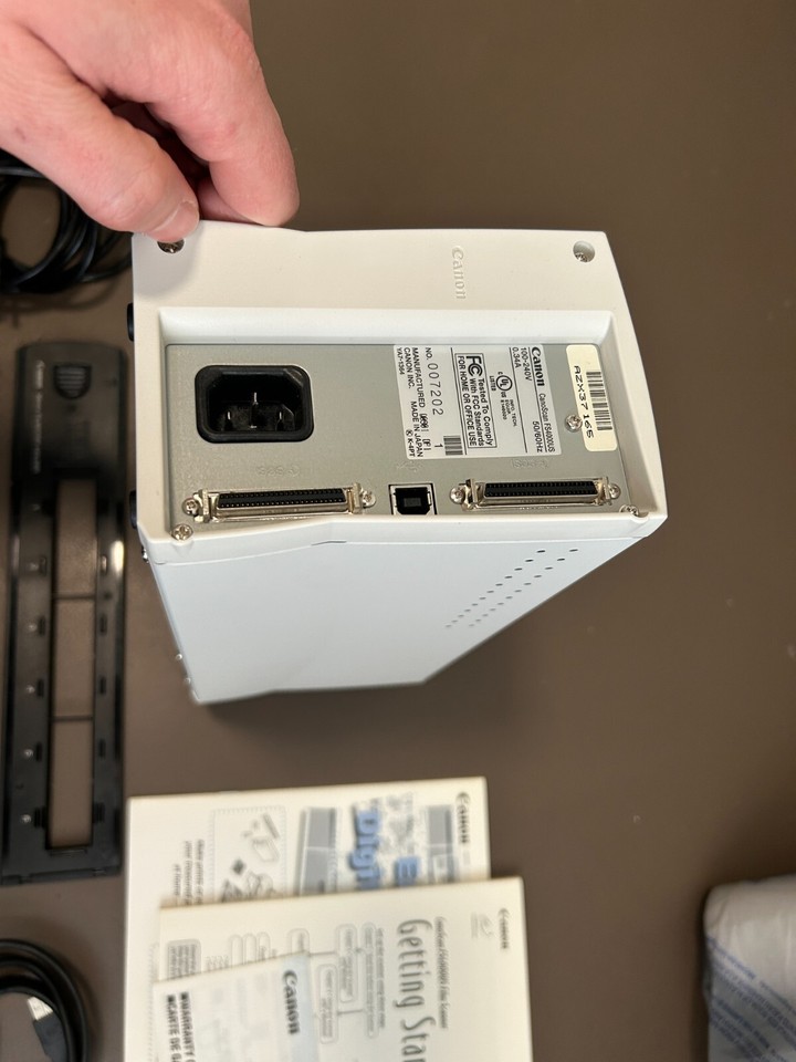 Canon CanoScan FS-4000 US Film Scanner | WITH FILM TRAYS, CABLES ...