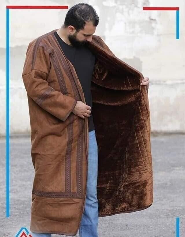 Buy 1 Get 1 free 🎁Long Jacket Brown Authentic Arabian Farwa Bisht Coat ...
