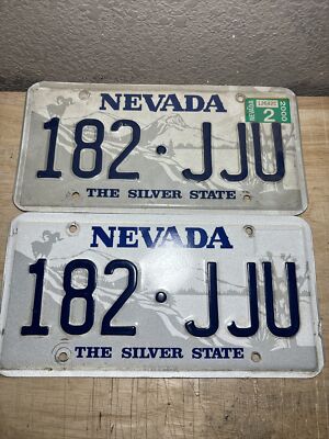 Matching Nevada Big Horn Sheep License Plates! Very Rare! | eBay
