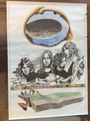 PINK FLOYD Akira Uno Artwork 1970s Japan Official Original Poster B1 ...