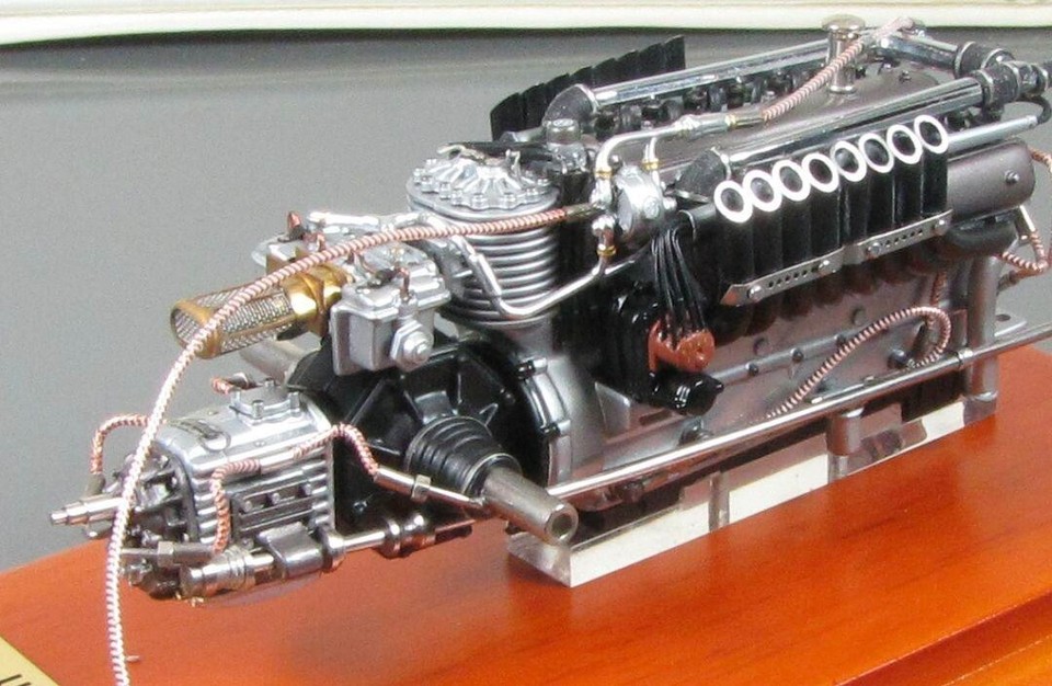 Super Rare CMC Auto Union Type C 16-Cylinder V-Engine Model 1/18 | eBay