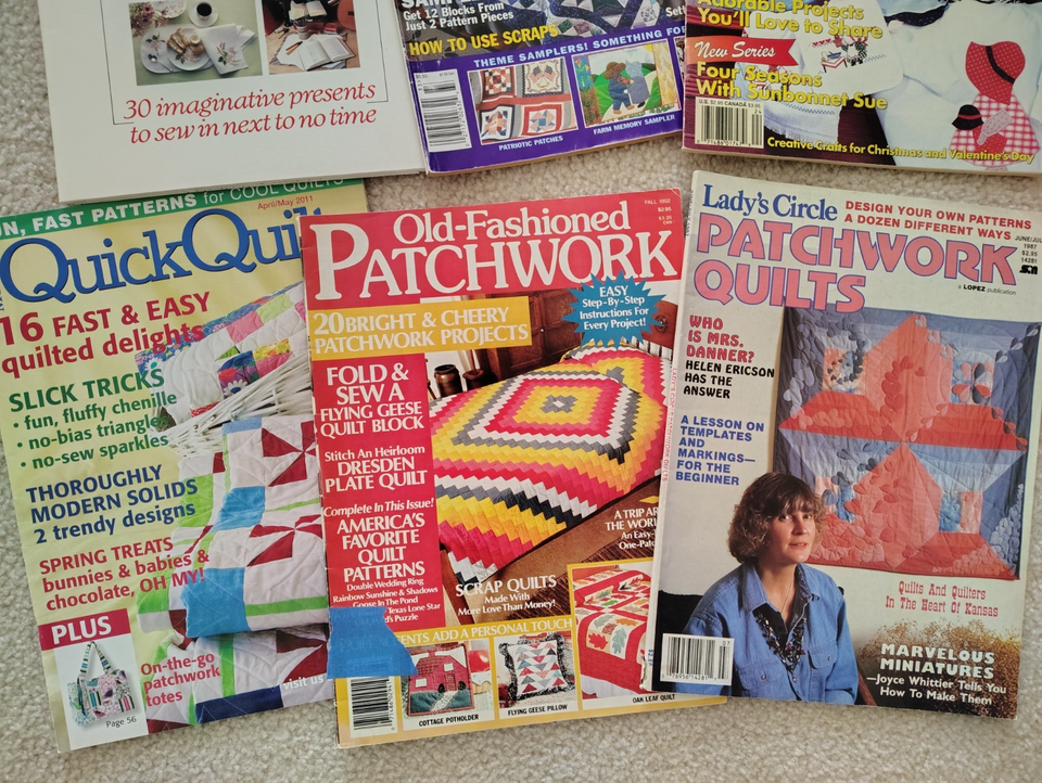 6 various Sewing/quilting pattern magazines | eBay