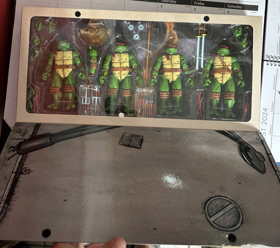 NECA Eastman & Laird’s Teenage Mutant Ninja Turtles 4 Pack Mirage TMNT ...