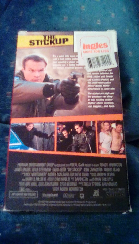 The Stickup RARE Artisan film 2003 VHS small town bank robbery by clown ...