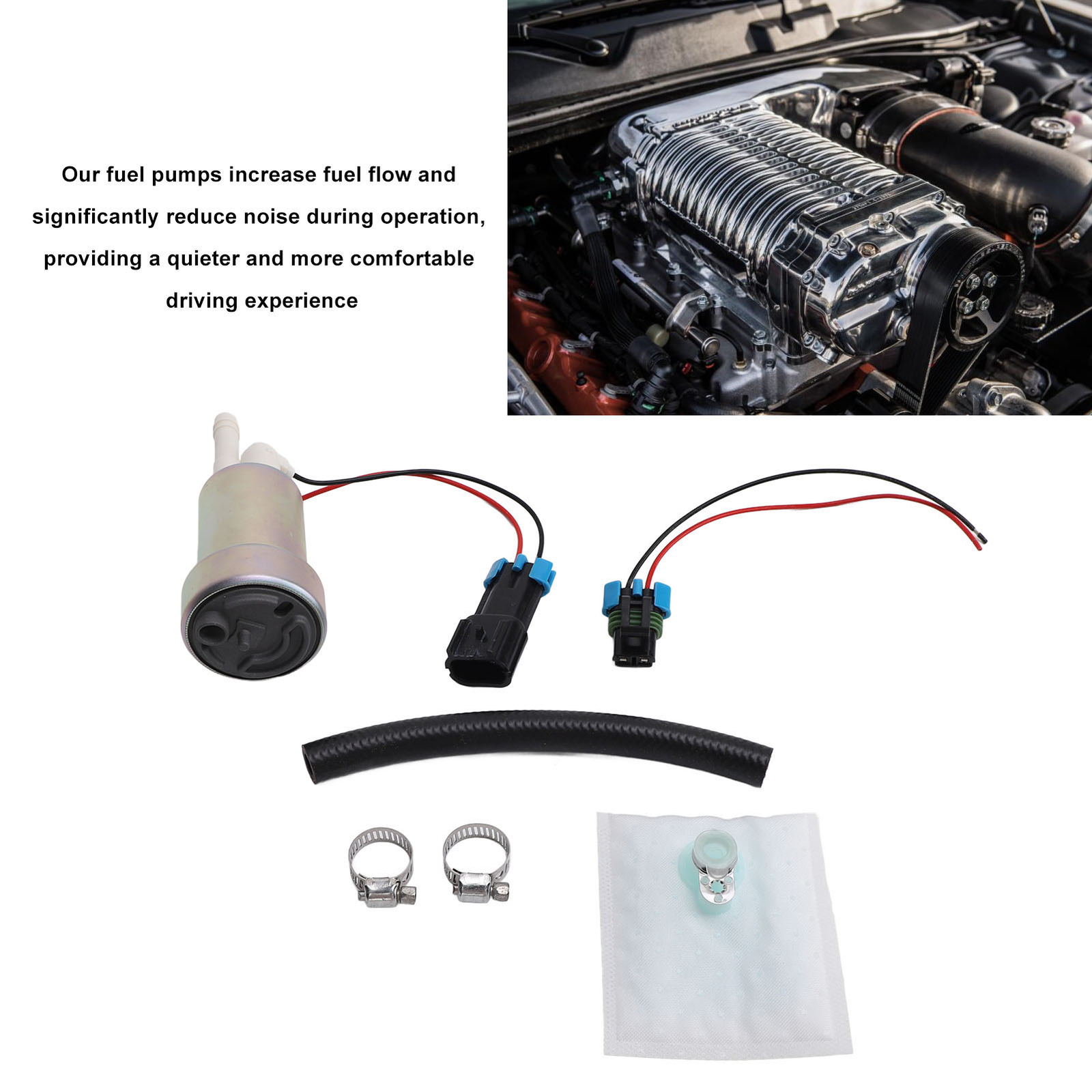 New Fuel Pump With 400 1168 Installation Kit For Hellcat 525LPH E85 ...