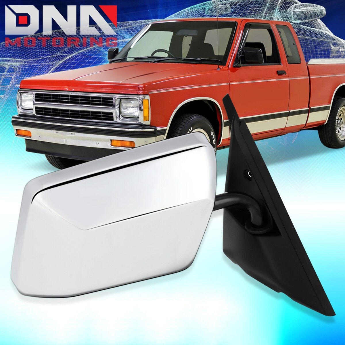 FOR 1983-1990 CHEVY S10 BLAZER GMC S15 JIMMY MANUAL RIGHT DOOR MIRROR ...