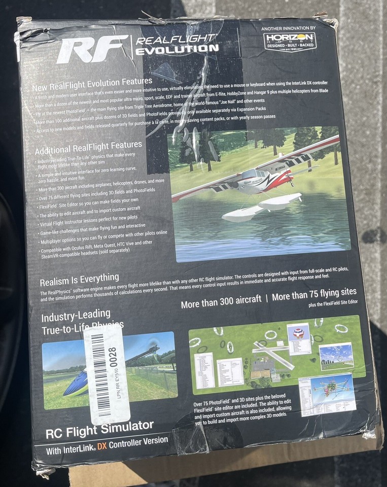 RealFlight Evolution RC Flight InterLink DX Controller - RFL2000 Read ...