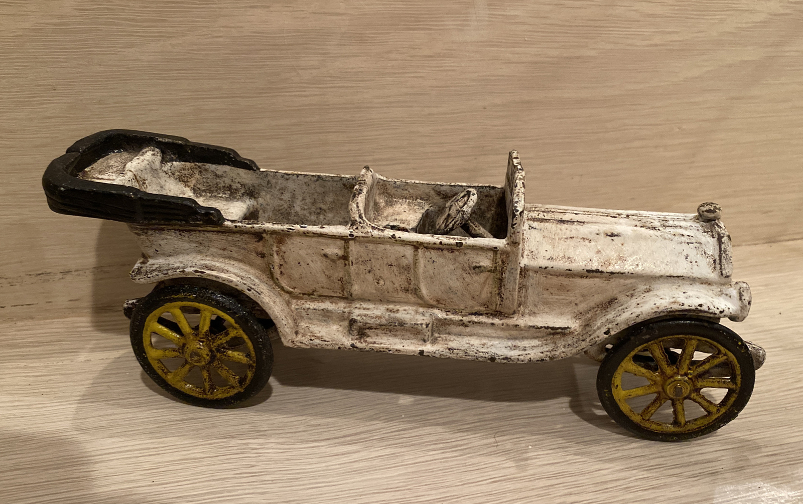 Vintage Cast Iron Roadster Reproduction Car Automotive Automobile 7.5 ...