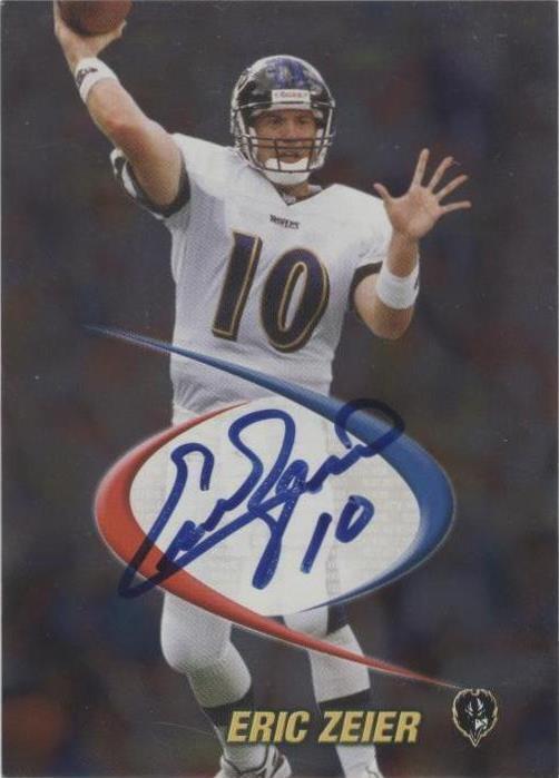 1998 Collector's Edge Odyssey - Prodigies Autographs Eric Zeier (AU ...