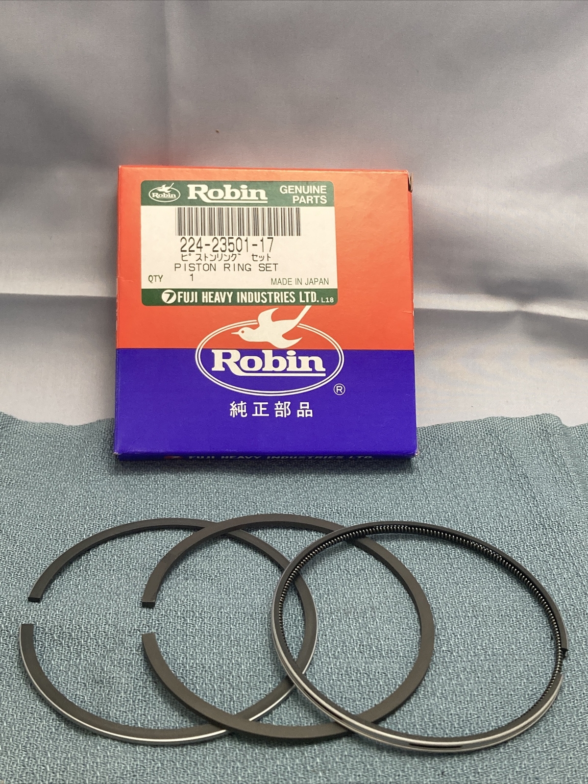 NEW GENUINE SUBARU ROBIN 224-23501-17 PISTON RING SET | eBay