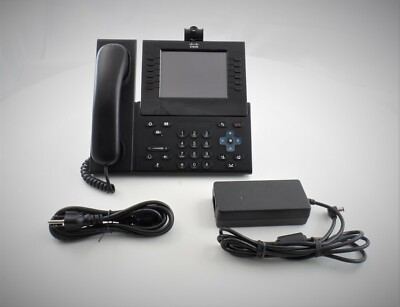 Cisco CP-9971 IP Endpoint 9971 Phone w/ Camera, Handset, Stand & Power ...