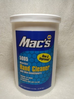 NEW Napa Mac’s Waterless Hand Cleaner with Skin Conditioners 4.5 lbs ...