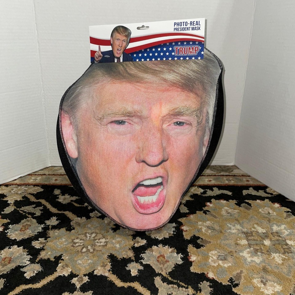 DONALD TRUMP PRESIDENT REPUBLICAN YUGE HUGE FOAM BOARD MASK COSTUME ...