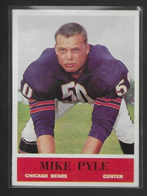 MIKE PYLE 1964 Philadelphia Gum Football card #24 Chicago Bears NR MT ...