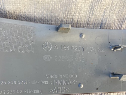 2007 - 2009 Mercedes GL450 W164 rear bumper side markers reflectors ...