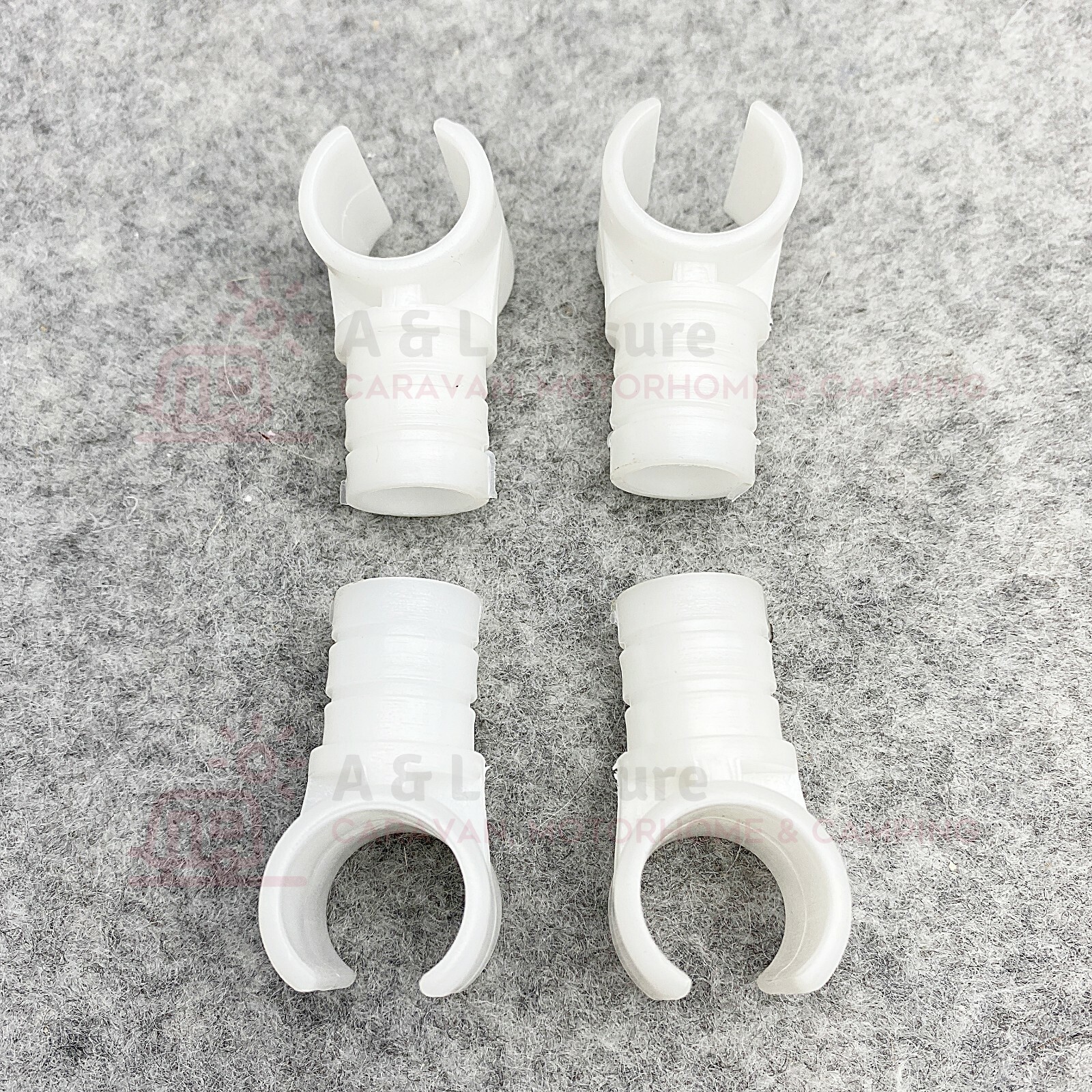 GROVE Pole C Clip 19mm 3/4 x4 Awning, Tent Caravan & Camping White ...