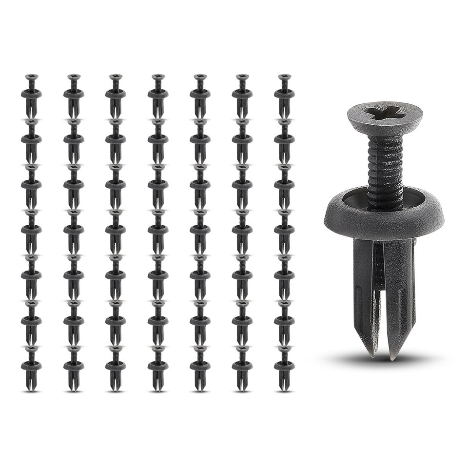 50Pcs 5mm Front Bumper Fascia Push Type Screw Retainer Clips for Lexus ...