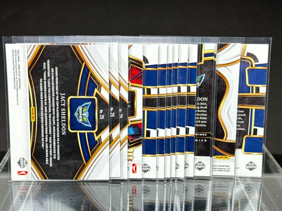 Jacy Sheldon 2024 Panini Select WNBA RC Silver Courtside Premier ...