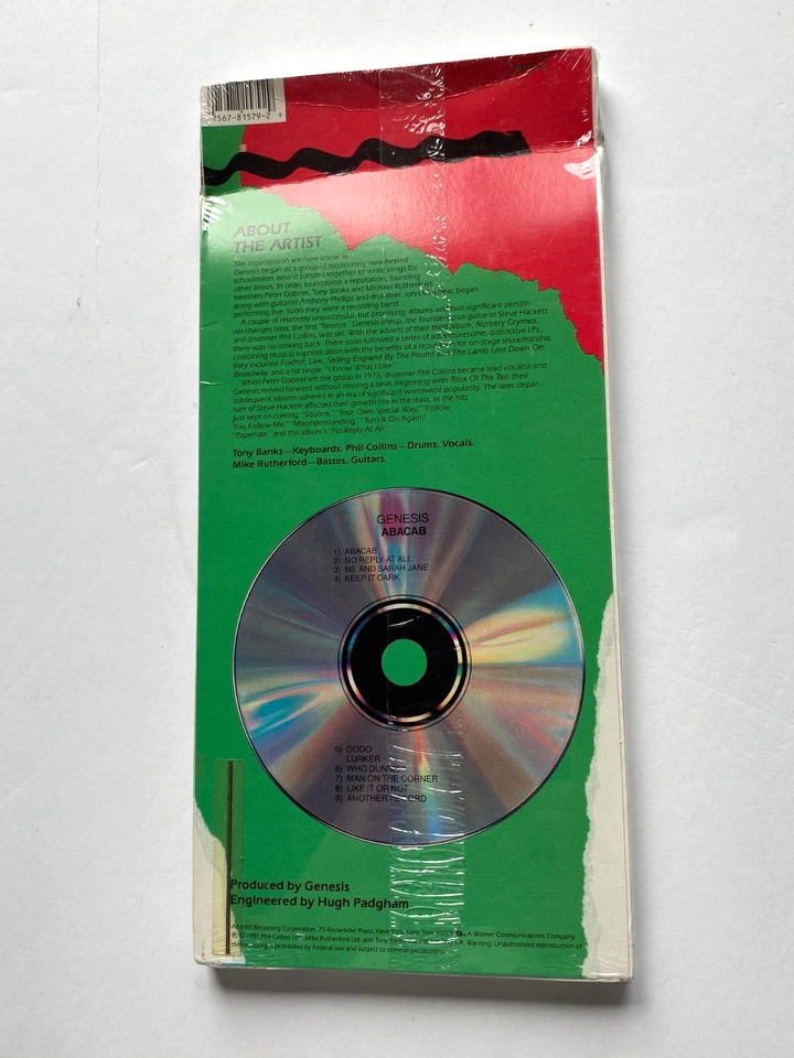 Genesis ~ ABACAB ~ cd NEW LONGBOX (long box.Phil Collins) 75678157929| eBay